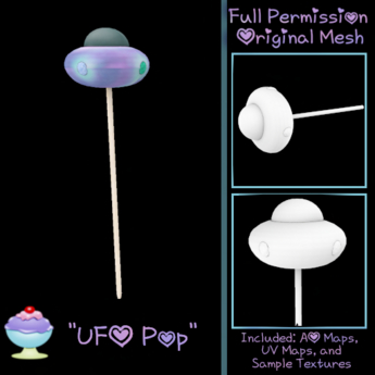 Second Life Marketplace - [Sherbert] Full Perm UFO Pop (ADD)